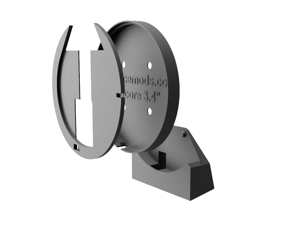 Vocore 3.4" Round Screen Case and Stand - Dashboard Touchscreen – Sim ...