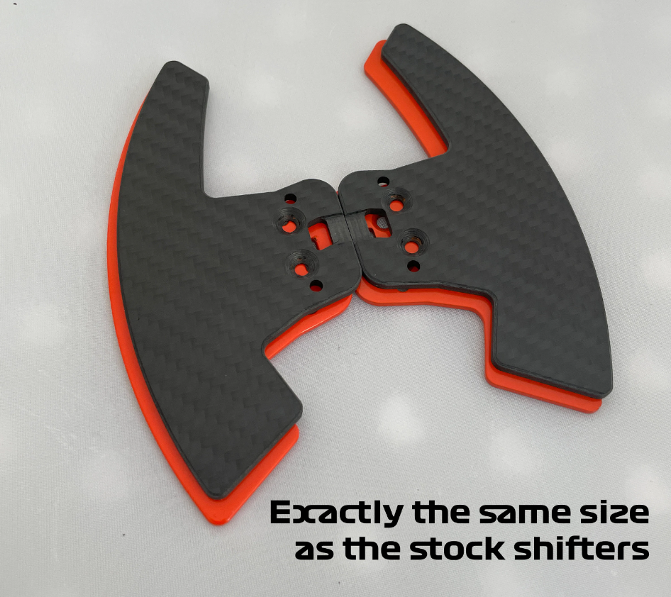 Real Carbon fibre Shifter Paddles For Fanatec CSL Elite WRC Wheel – Sim ...
