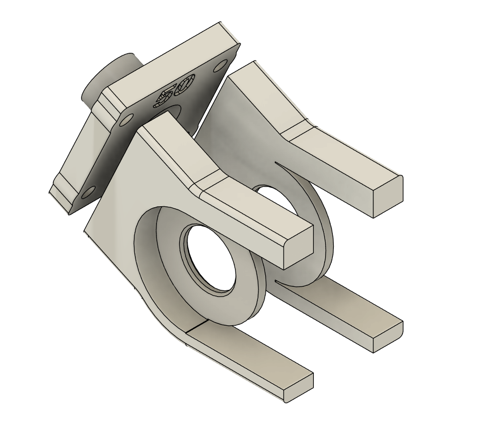 Moza CRP mount for 50mm Transducer Puck Haptic Resonance Speaker – Sim ...