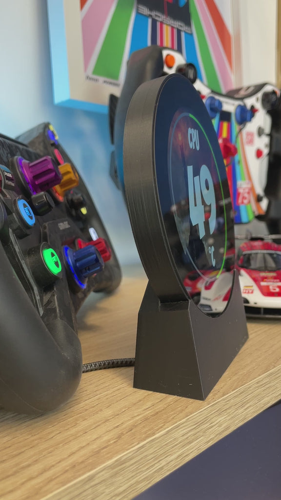 Vocore 3.4" Round Screen Case and Stand - Dashboard Touchscreen ...