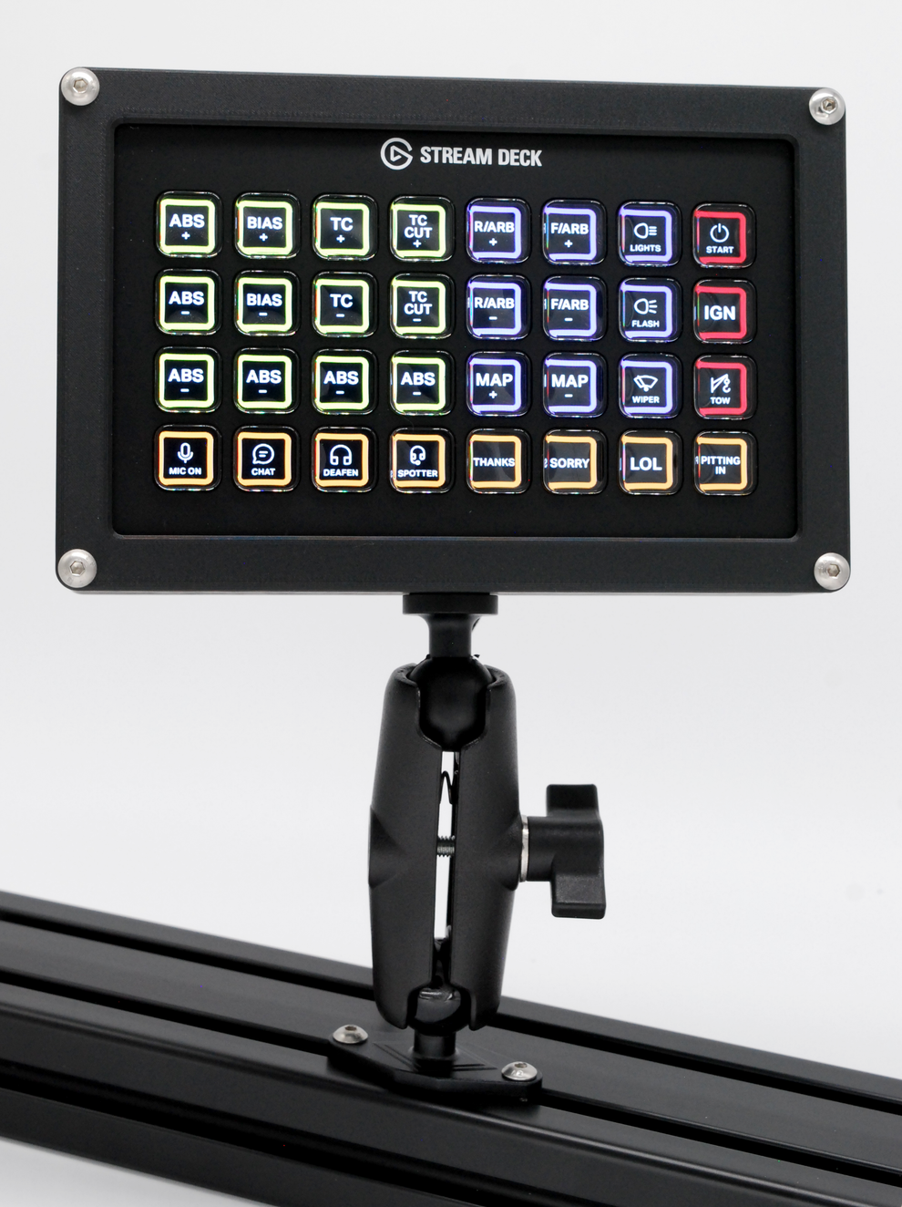 Stream Deck XL Case Mount – Sim Race Mods