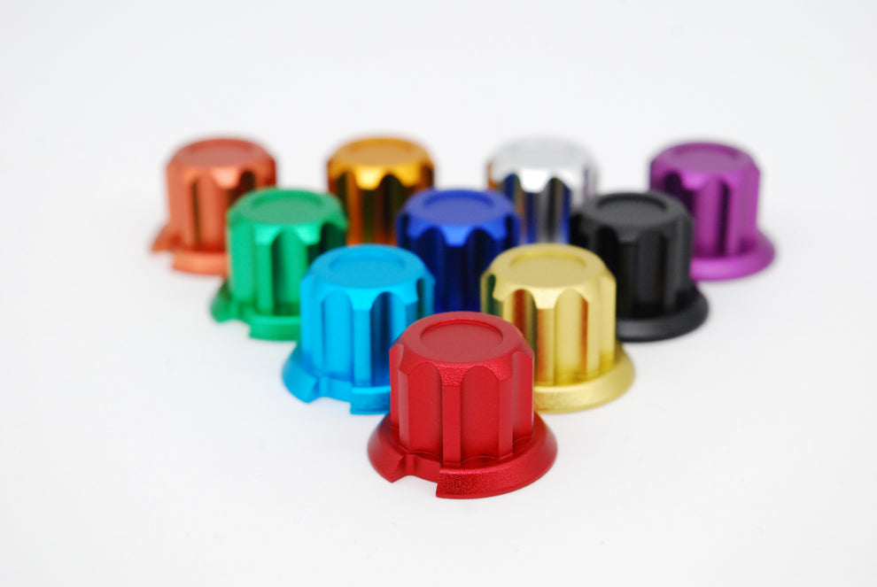Aluminium Encoder Knobs CNC Machined Anodised Style S – SimRaceMods